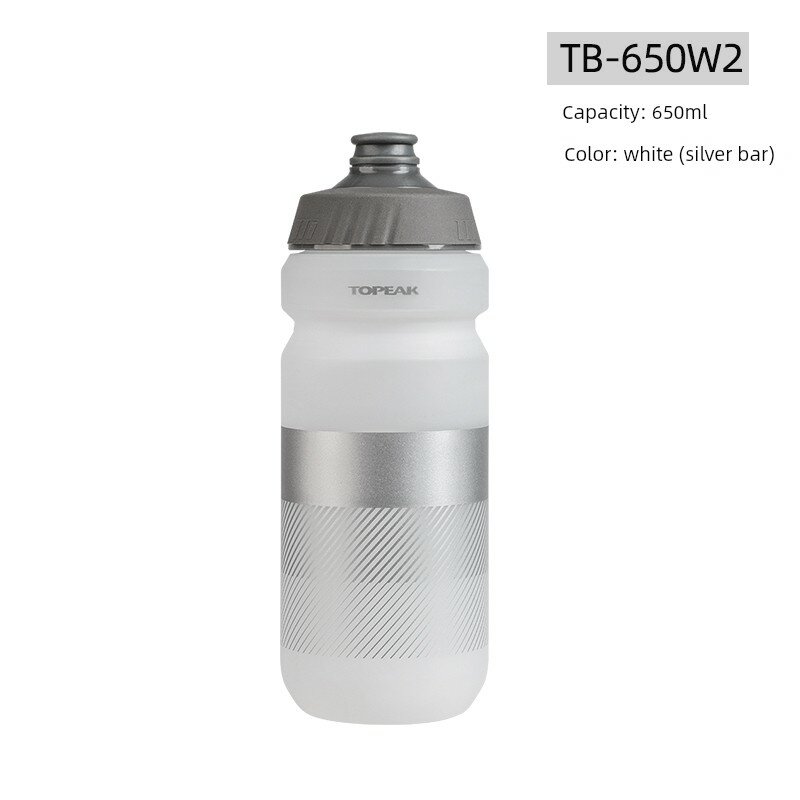TOPEAK Белая с полосками 650 мл водонепроницаемая бутылка для велосипеда, портативная, сжимаемая, для шоссейных и