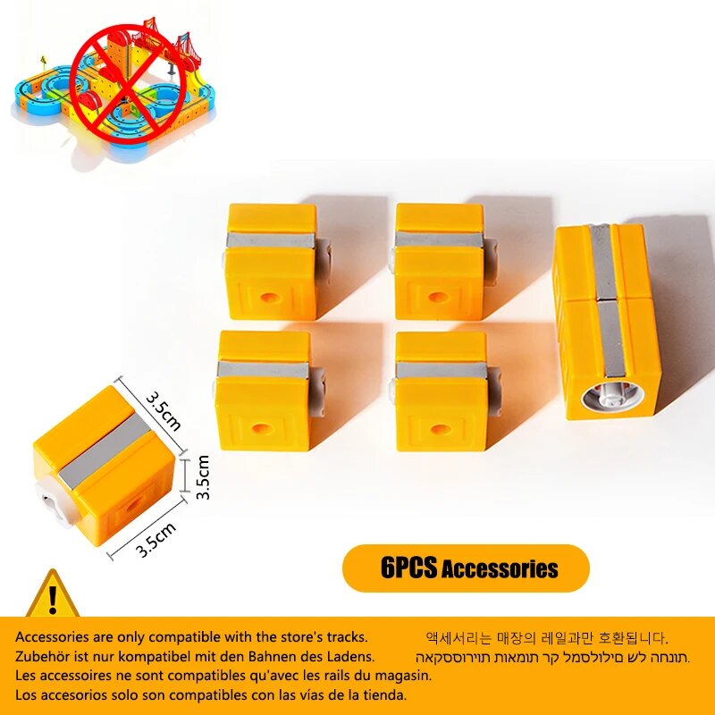 Магнитный электропоезд Iu Sxter 1:24 для детей 3+ 6PCS Accessories o