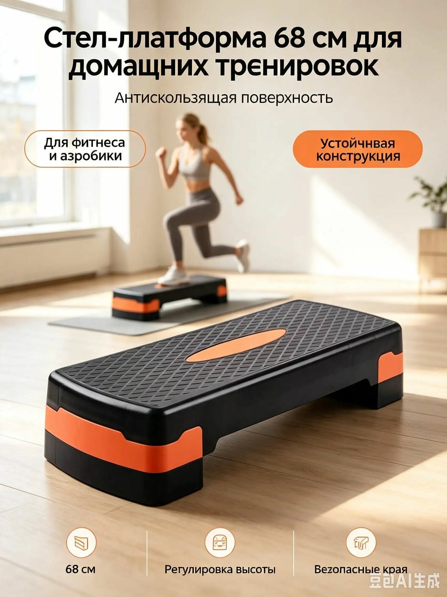Степ платформа для дома 2 уровня — фото 1
