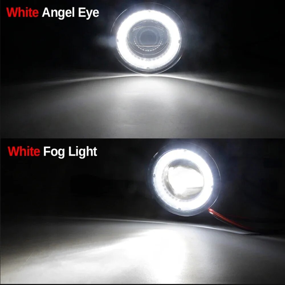 2 шт. светодиодные противотуманные фары с Angel Eye DRL для Toyota Noah Voxy Esquire 2014-2021 30 Вт H11 автомобильные передние противотуманные фары дневного света 12 В