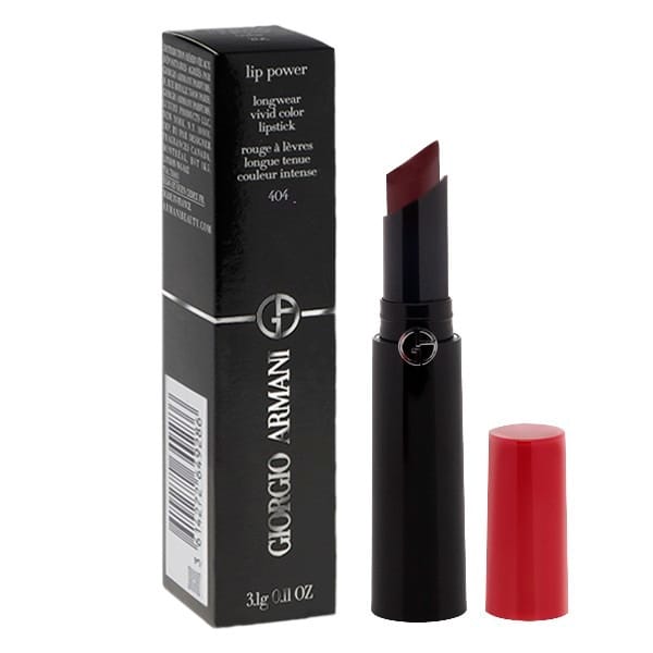Губная помада Giorgio Armani Lip Power Longware Lipstick, № 404, красный