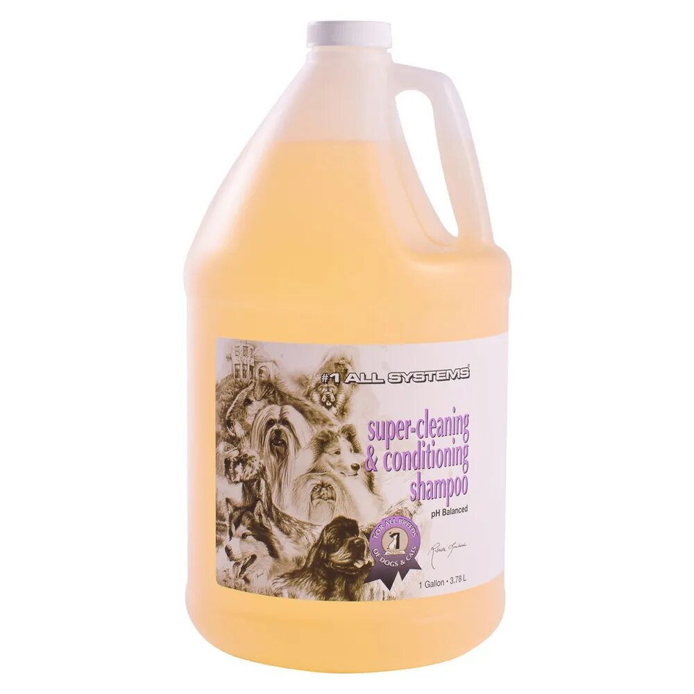 #1 All systems Super Cleaning&Conditioning Shampoo - суперочищающий шампунь 3,78л
