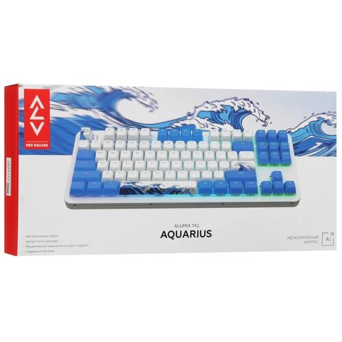 Клавиатура проводная Red Square Alumix TKL Aquarius v2, механическая, скелетон