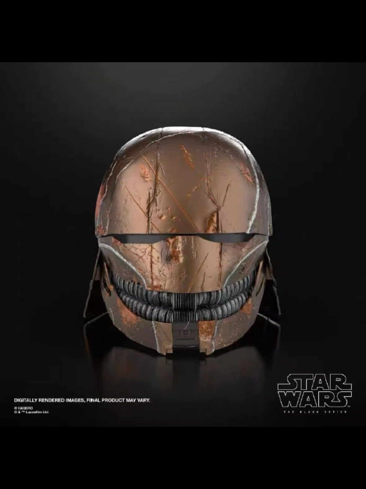Электронный шлем Незнакомец Star Wars The Acolyte Hasbro Черная серия 1:1 для косплея коллекционеров