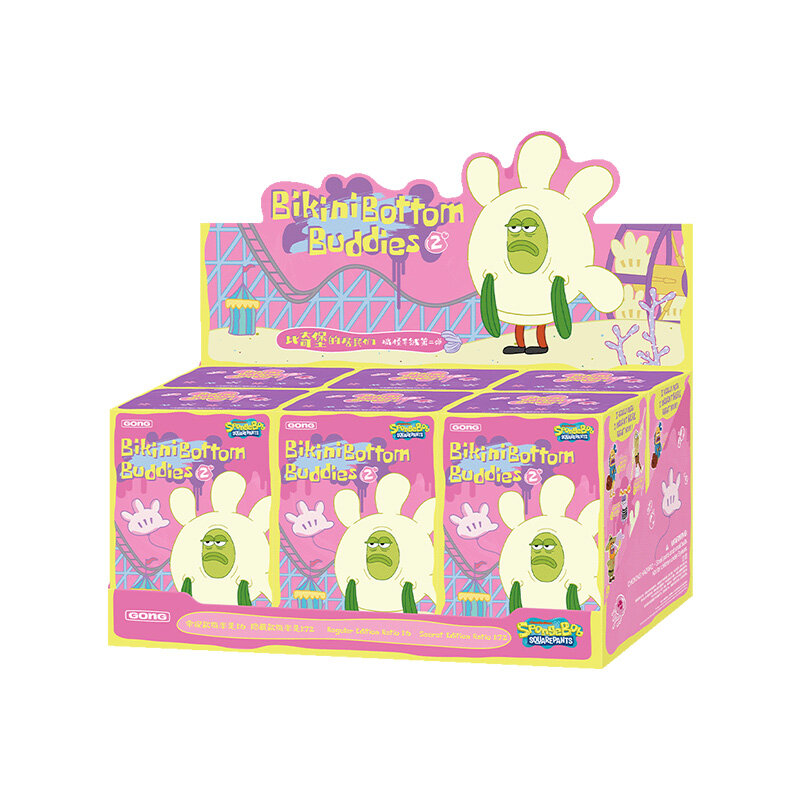 POP MART - Коллекция Spongebob Bikini Bottom Buddies Whimsical Plush Doll Series 2, Подарки, украшения комнат, Набор (6 шт)