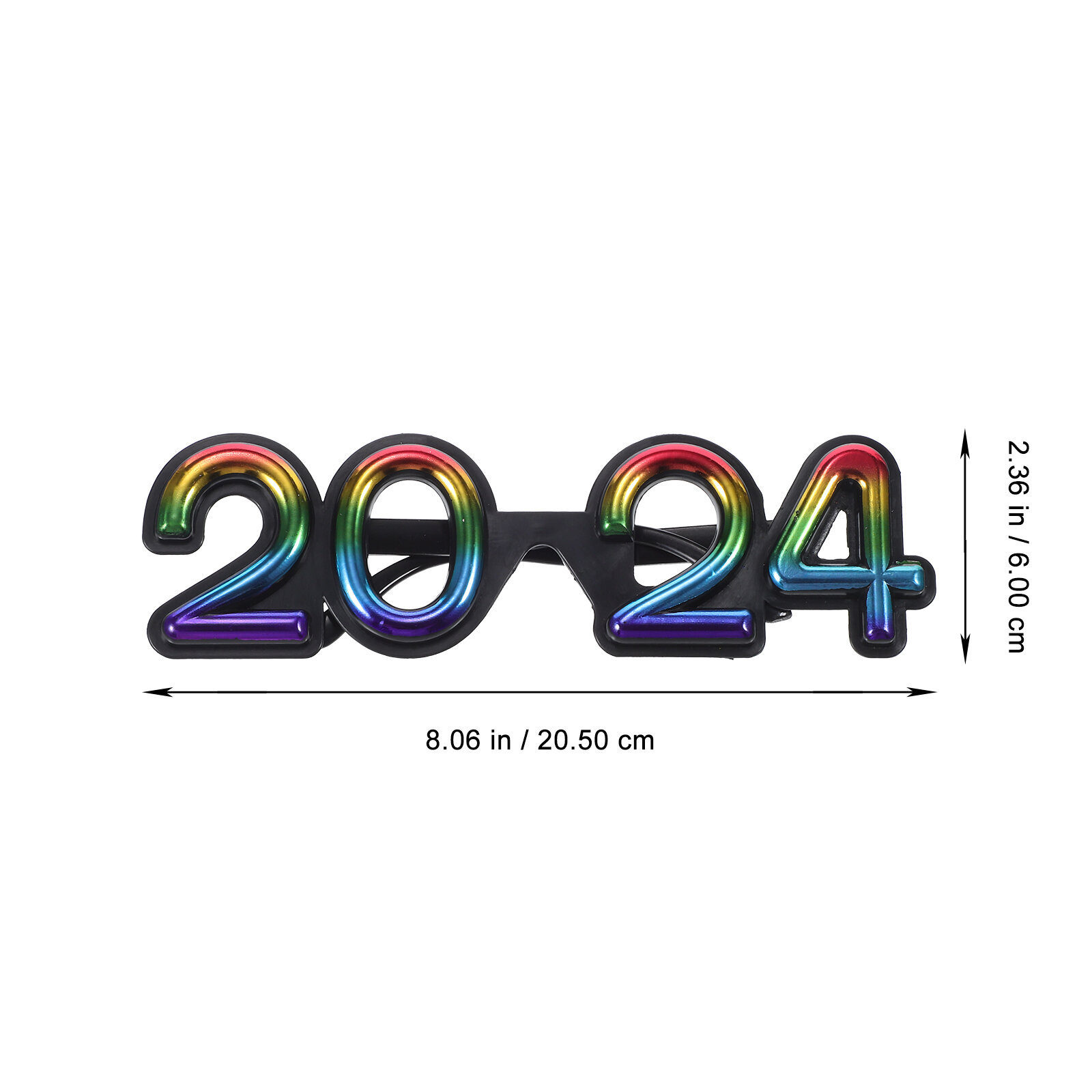 Очки С数字ами Для Праздничных Вечеринок 2024 Новый Год Оригинальные Очки 20.5X13.5X6CM