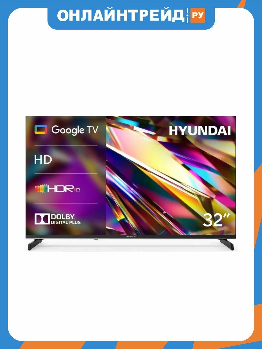 Телевизор Hyundai H-LED32BS5011, Google TV Frameless Metal, черный