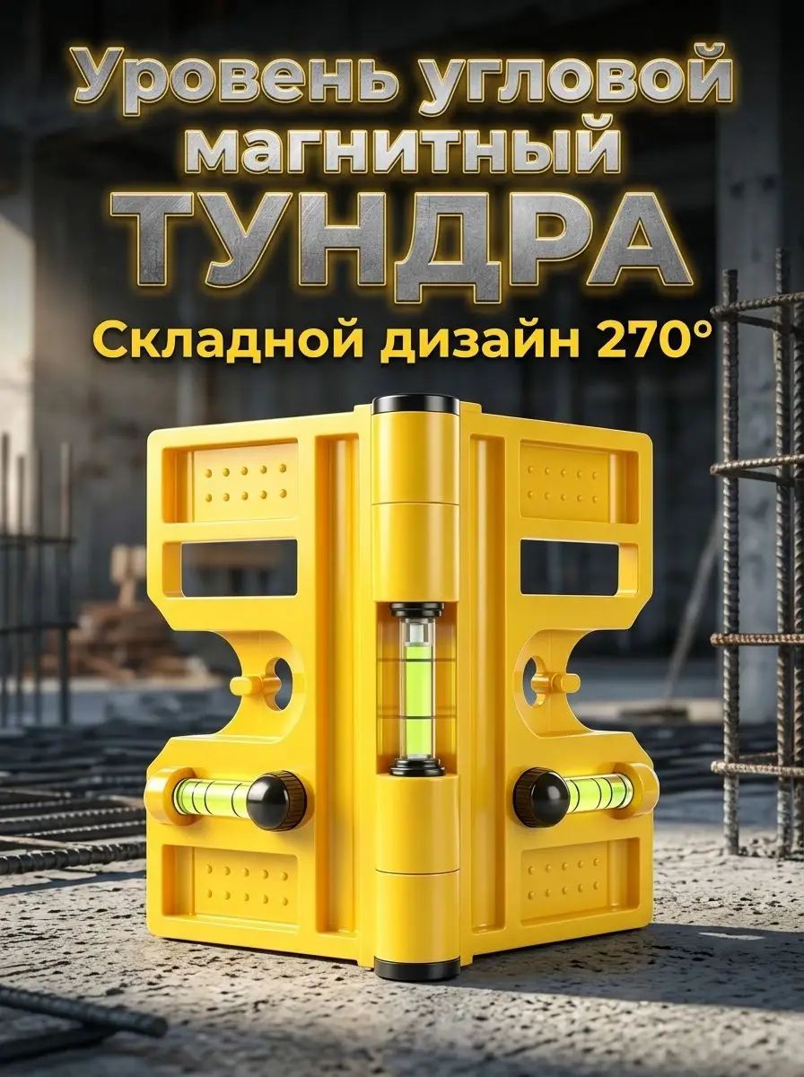 Уровень строительный Угловой 19 см, глазков: 3, 150 г, Артикул: 5743862398