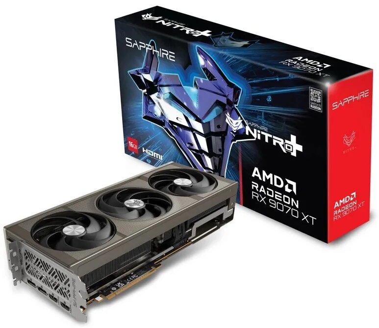 Видеокарта Sapphire Radeon RX 9070 XT NITRO+ 11348-01-20G, 16 ГБ