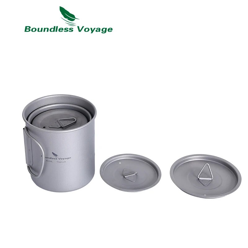 Кружка Boundless Voyage из титана 200 мл, 300 мл, 450 мл 3 cups Ti3046D