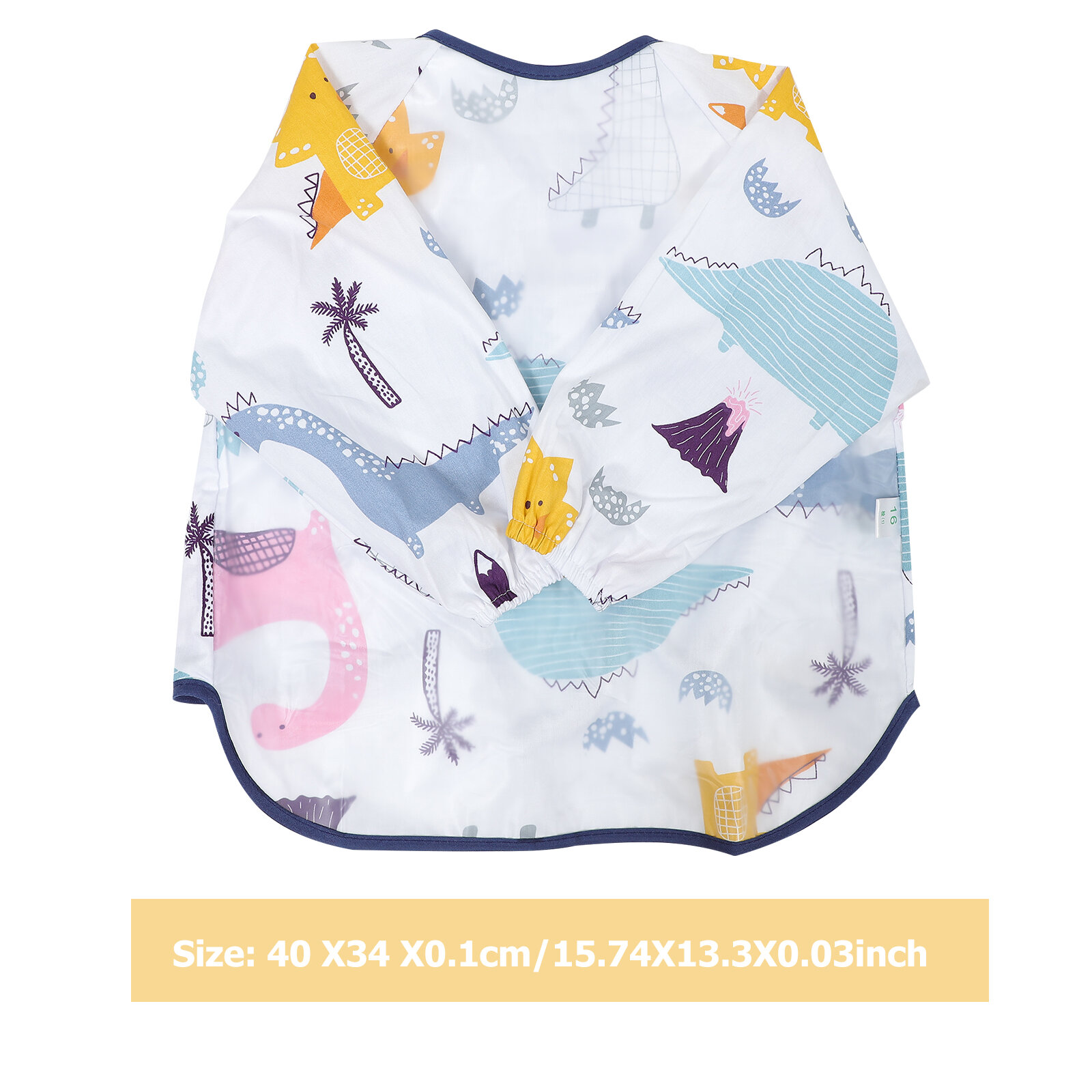 Baby Bib С Пケットом Для Кормления Ребенка Защитный Фартук От Брызг При Еде 40.00X34.00X0.10Cm