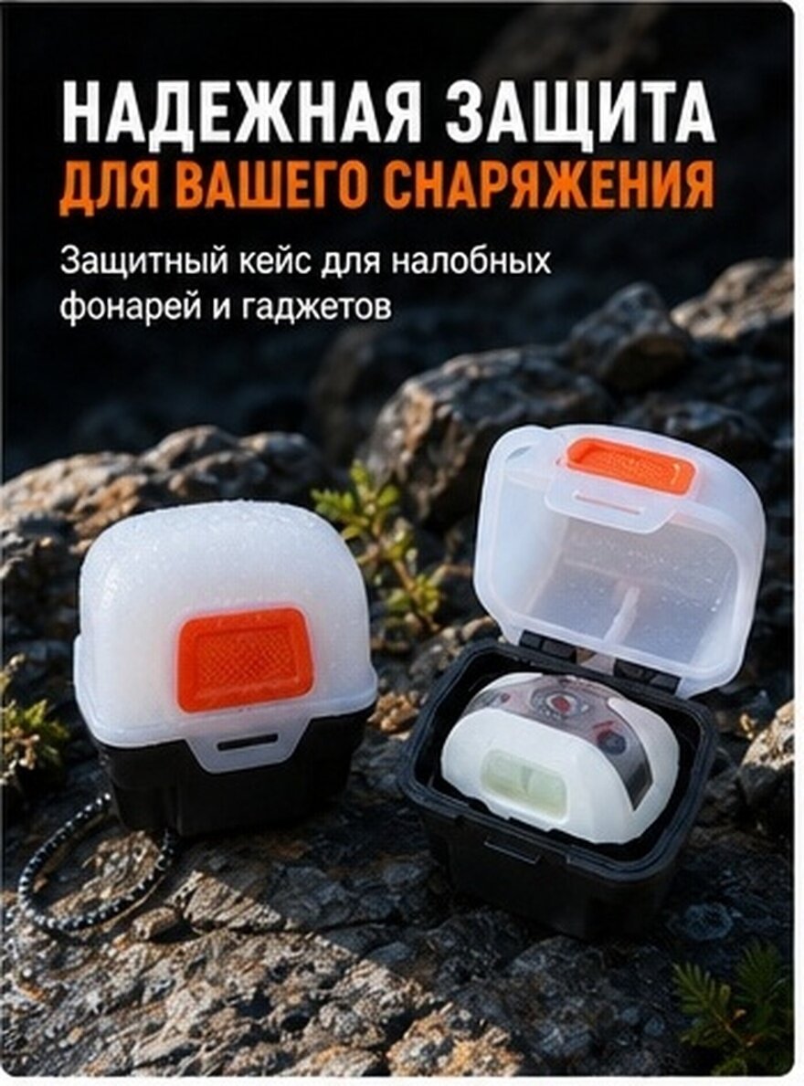 Профессиональная Коробка Для Фонарей Ударопрочная Емкость Для Электроники 8x7.5Cm
