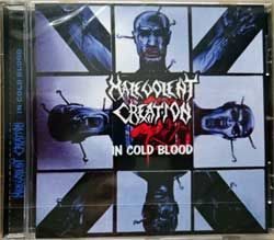 Музыкальный диск MALEVOLENT CREATION 'In Cold Blood' (1997 RI 2021 UK press, BOBV929CD, new, sealed) (CD) (M)
