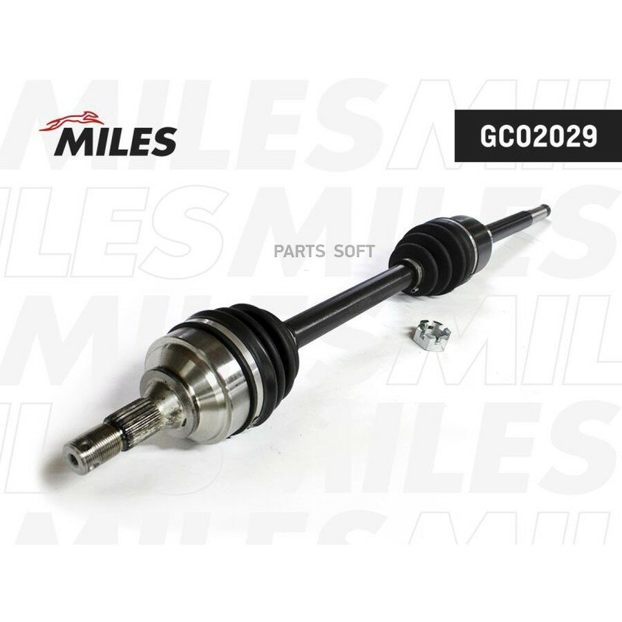 Привод CITROEN BERLINGO/C4/PEUGEOT PARTNER/307 1.4HDI-2.0HDI 00- прав. MILES MILES GC02029 | цена за 1 шт