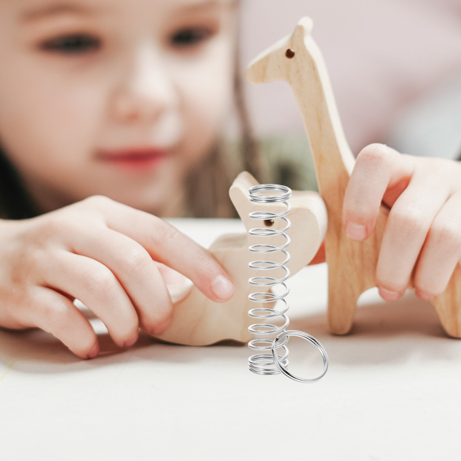 10 Штук Магические Пропы Сpring Puzzle Гиммик Набор Колец Мага Для Стage Выступлений 6.00X1.40X1.10Cm