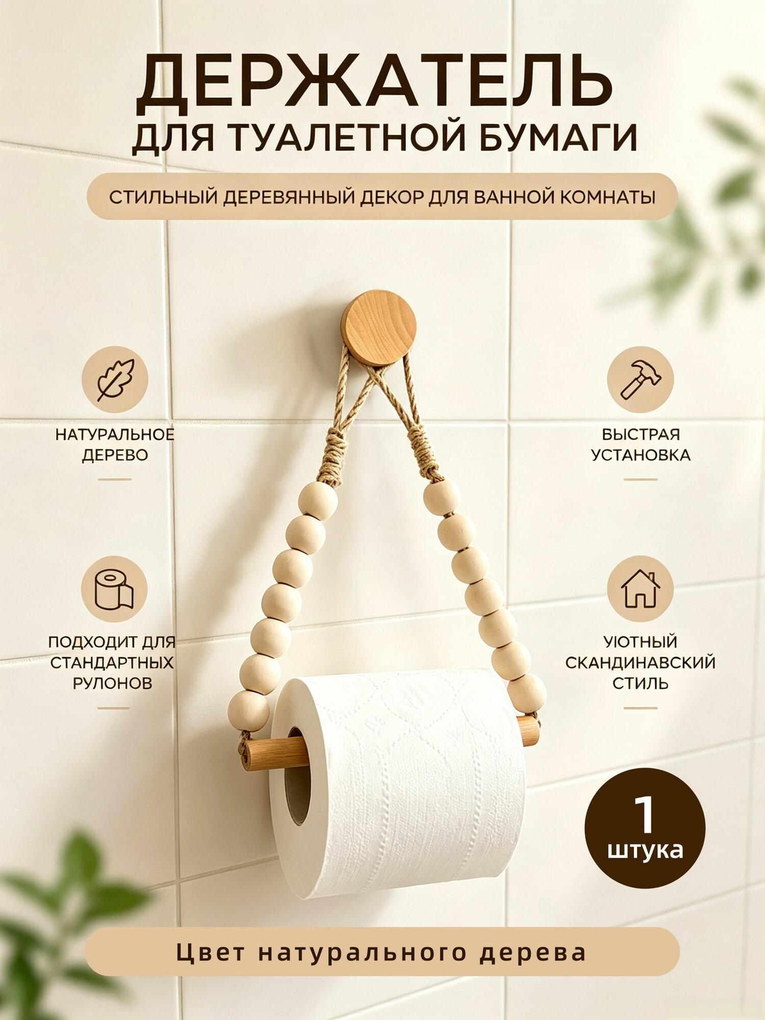 Диспенсер для туалетной бумаги, 1 шт