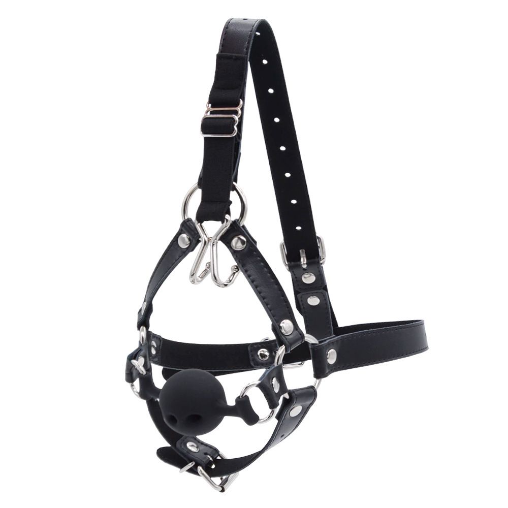 Силиконовый кляп с уздечкой для ролевых игр, BDSM аксессуар для пар, мягкий и безопасный материал, регулируемые ремни для комфортного использования