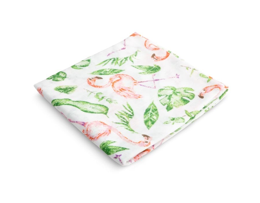 Многоразовый подгузник Sensillo Flamingi, муслиновая пеленка, 70x80 см