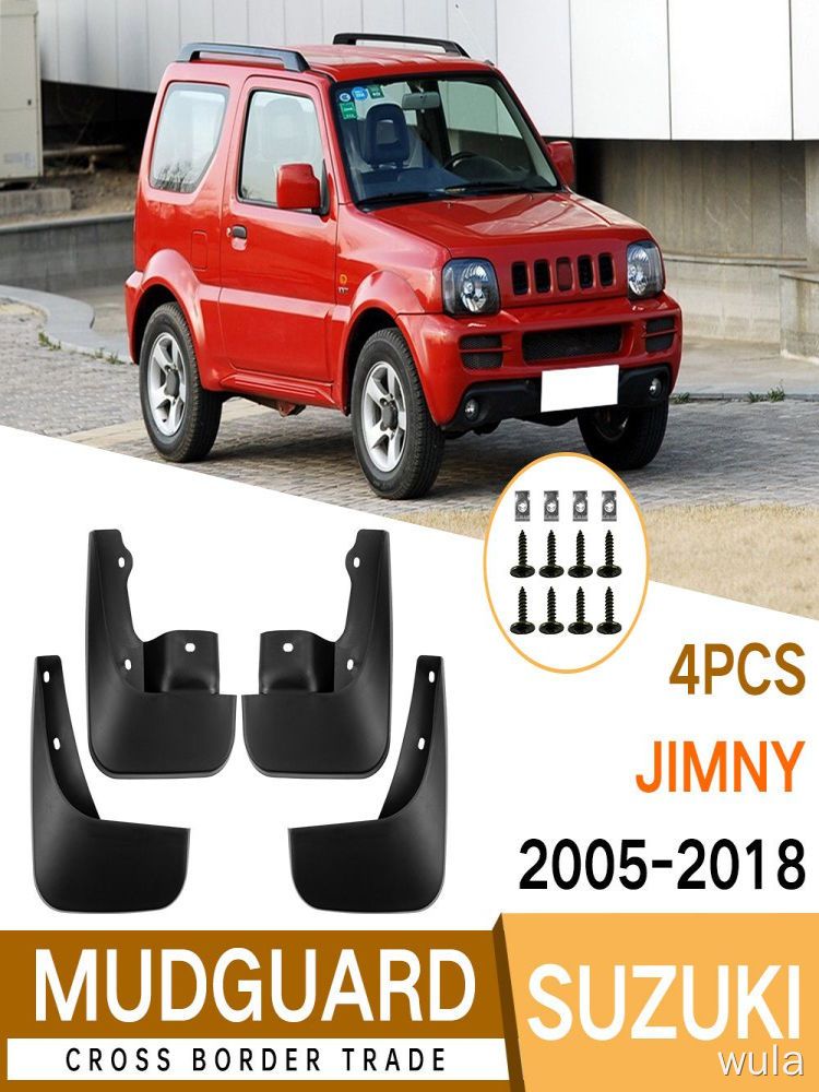 Брызговики Suzuki Jimny 2005-2018, 4 шт. черные с крепежом, защита от грязи для автомобиля
