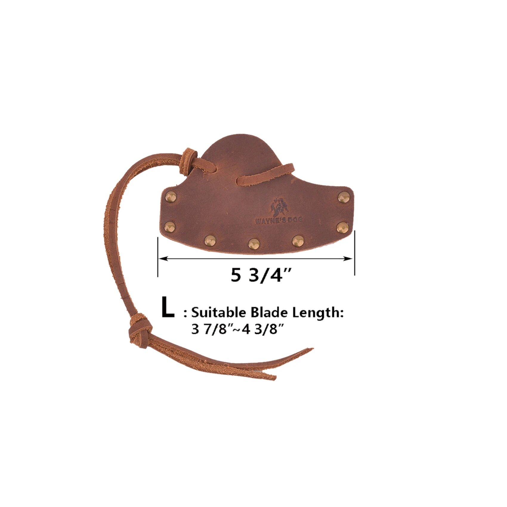 Ножны для топора из воловьей кожи Коричневый, Brown (L)