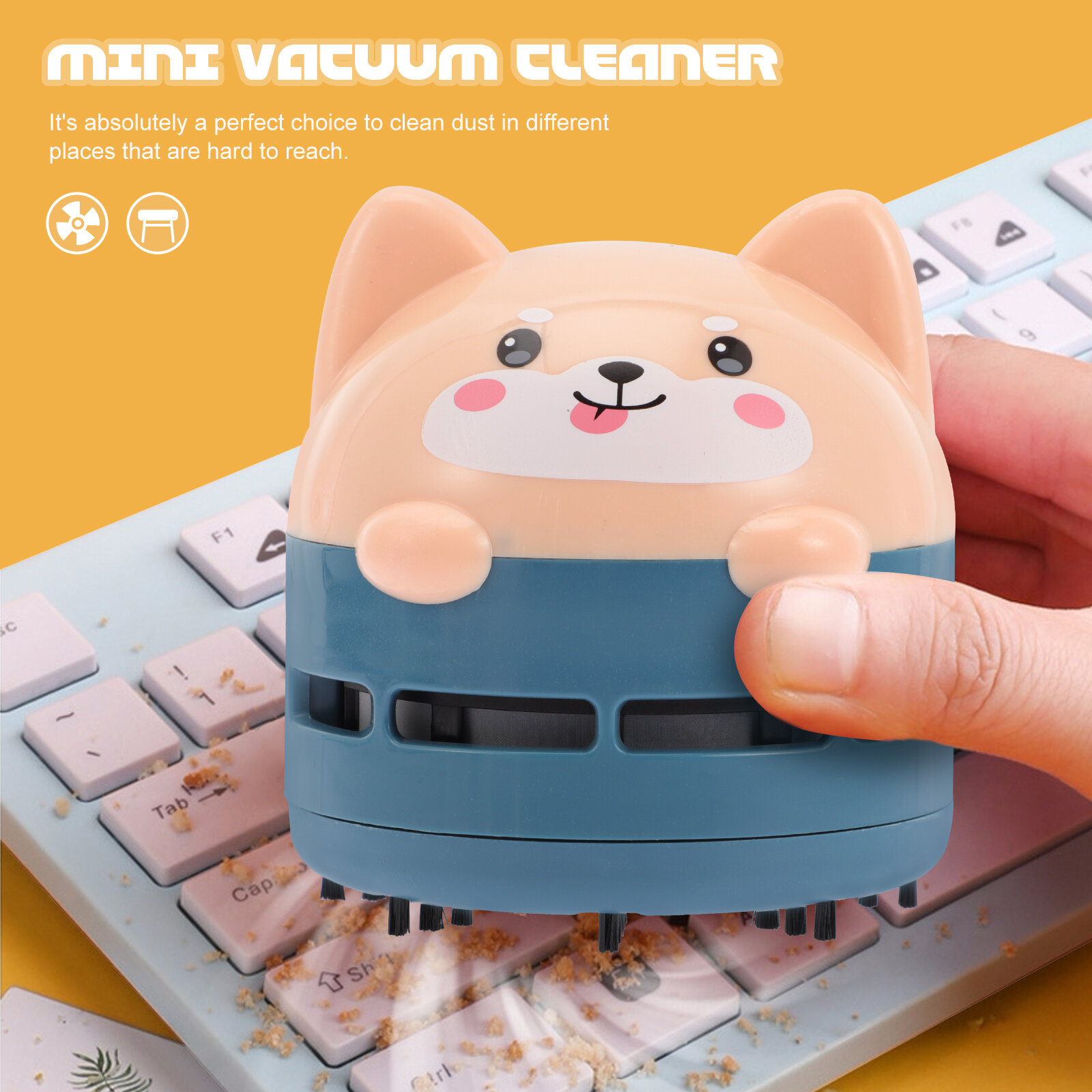 Мини Пылесос Для Стола И Авто Из Abs Материала Стильный Дизайн Размер 10x8 Cm