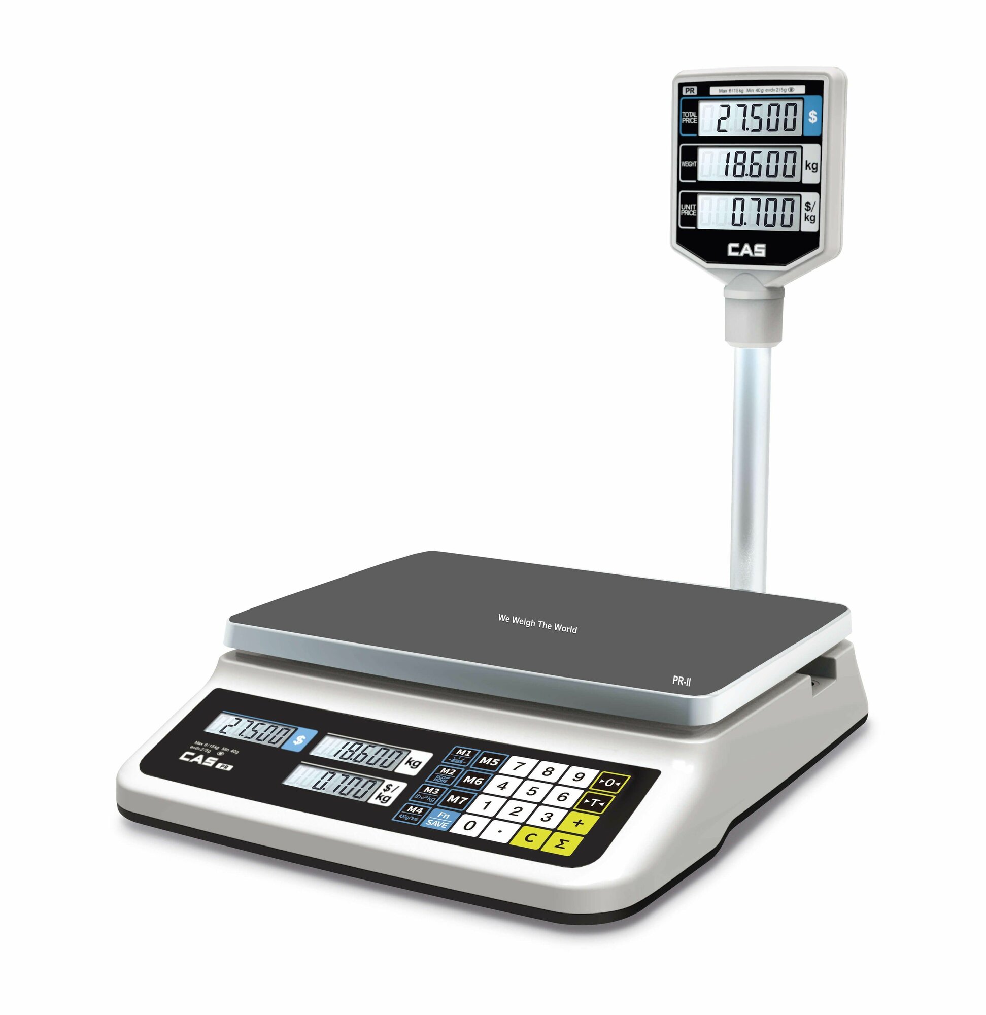 Весы торговые электронные CAS PR-15P (LCD, II) USB