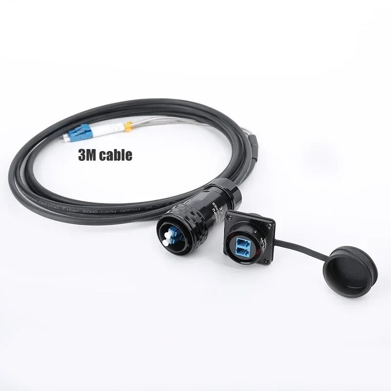 WEIPU SA24 LC оптоволоконный разъем 3 м Black color, Panel set