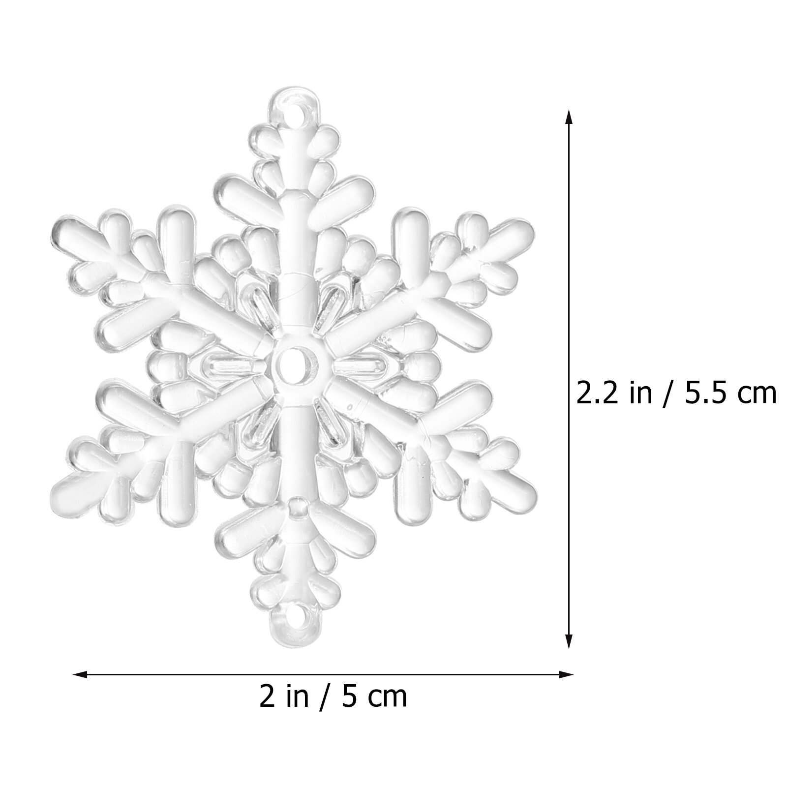 19 Штук Прозрачных Изделий В Forme Льдинок Для Украшения Ёлки 17x1.5x1Cm