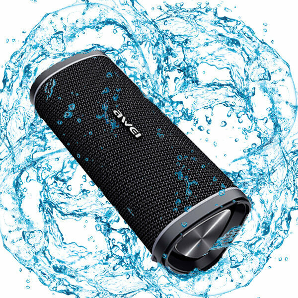 Портативная акустика AWEI Y331 Portable Outdoor, 10W, 2000mAh, RGB Light, TWS, IPX6, Черный