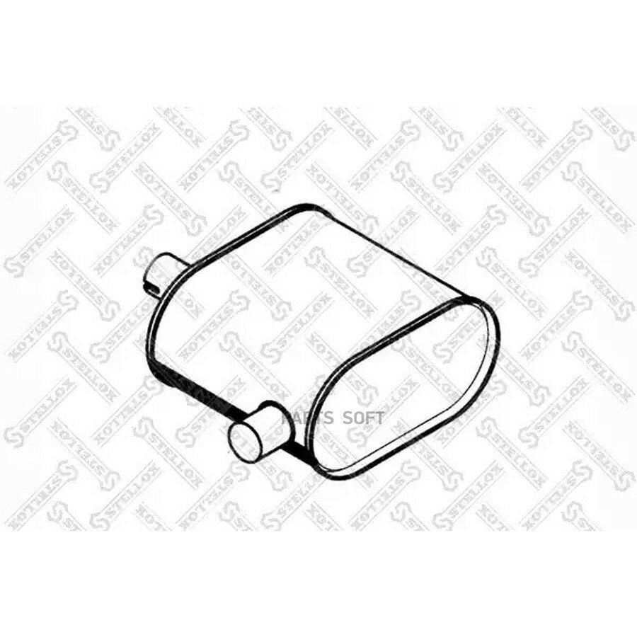 STELLOX 8203029SX 82-03029-SX резонатор(бочка) глушителя ! овальный \RVI Premium 96>
