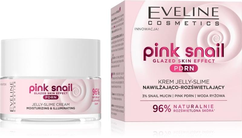 Крем для ухода за кожей Eveline Cosmetics Pink Snail Jelly Slime, 50 мл