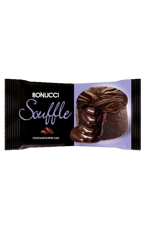 Пирожное BONUCCI "Souffle" бисквитное глазированное с начинкой "какао" 40г
