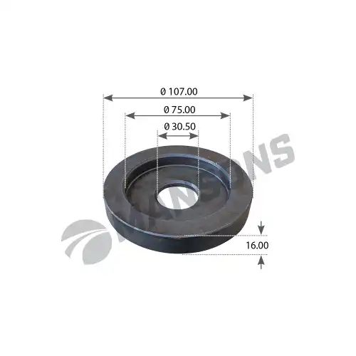 Шайба болта рессоры (м) фасоная d30xd75xd107x16mm scania 3-serie 600.019 mansons