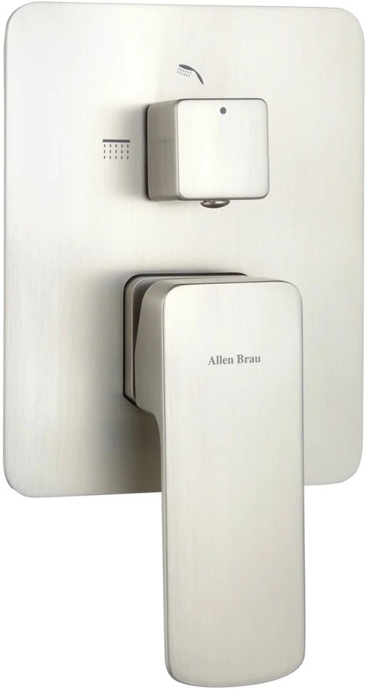 Смеситель для ванны Allen Brau Infinity X2 5.21014-BN встраиваемый, никель матовый