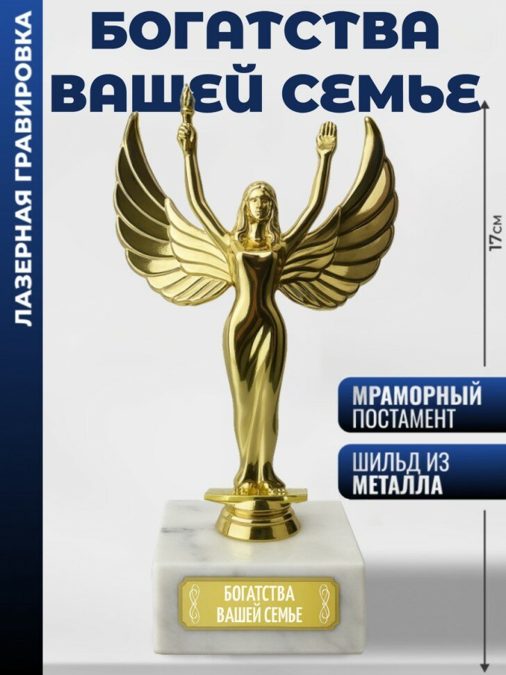 Статуэтка награда Женск. "Богатства вашей семье"