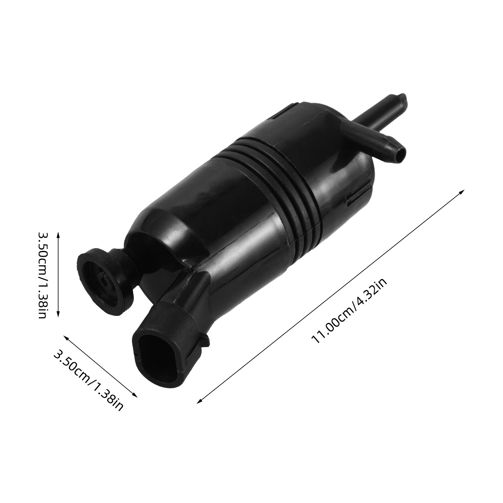 Насос Для Омывателя Стекла Автомобиля Чёрный 11.00X3.50X3.50Cm