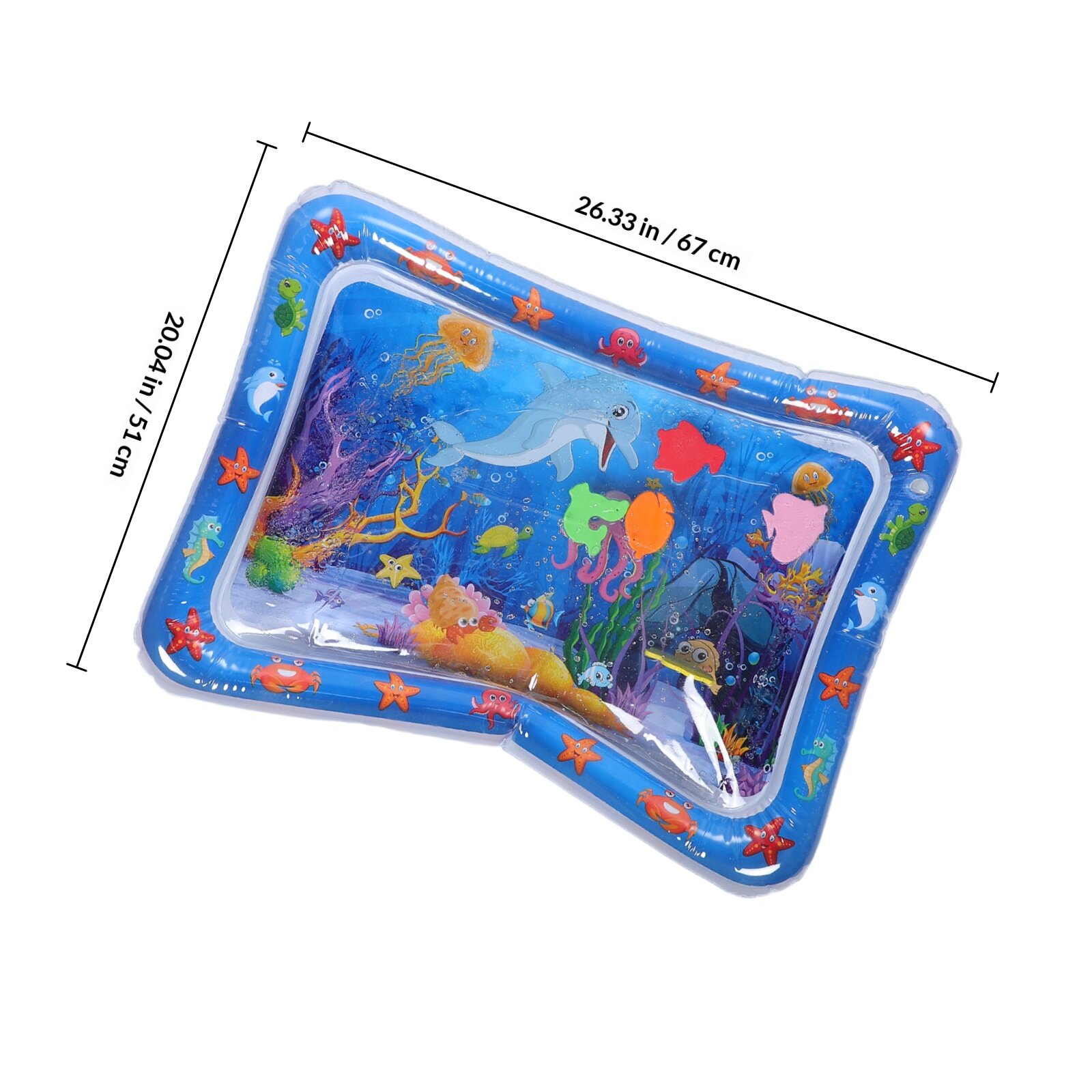 Игровой Коврик Сенсорный Водяной Для Кошек И Детей 67.00X51.00X0.10Cm