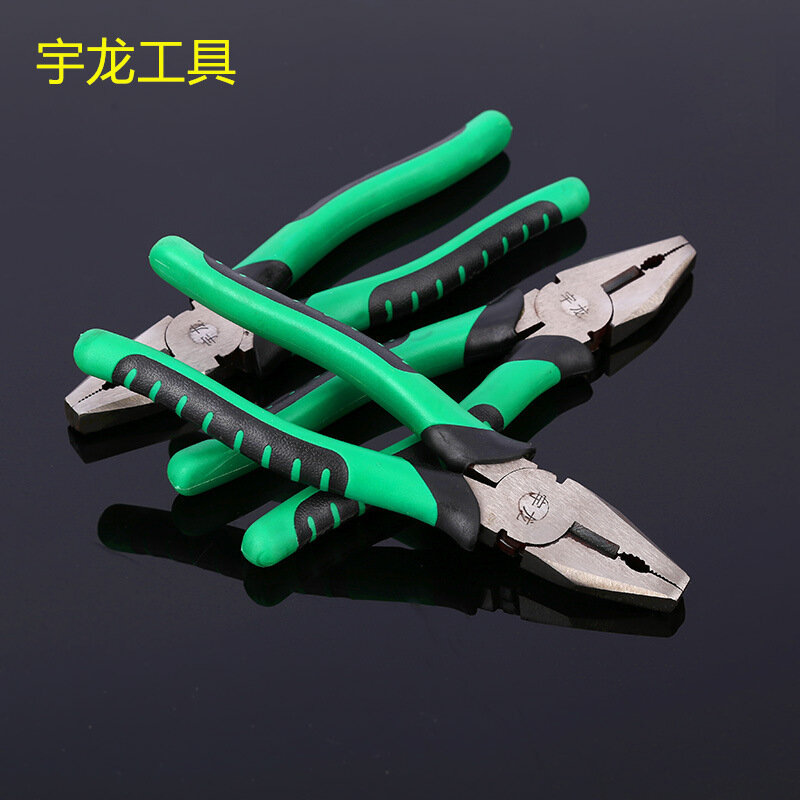 Yulong 8-дюймовый многофункциональный стальной кусачок промышленного класса рычажные клещи с плоским лезвием комплект