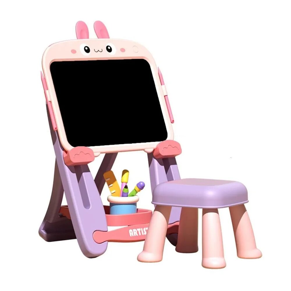 Детская LCD-доска для рисования, - мольберт с кроликом