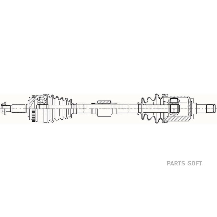 TRIALLI AR-863 Привод для а/м Лада Vesta NG Cross (23-) 1.6i КПП 2180 (перед. прав.) (AR 863) ()