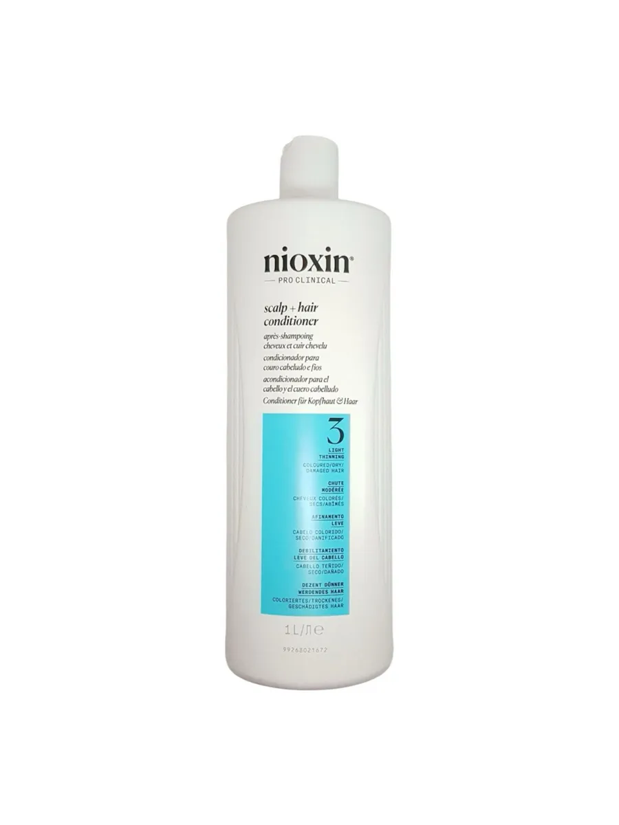 Кондиционер Nioxin Система 3 Scalp Revitaliser Увлажняющий для окрашенных волос с тенденцией к истончению, 1000 мл