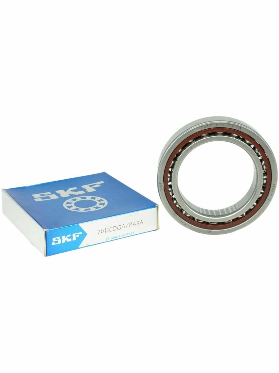 Подшипник шпиндельный высокоточный 7013 CDGA/PA9A SKF (65x100x18 мм), радиально-упорный шариковый прецизионный для ЧПУ