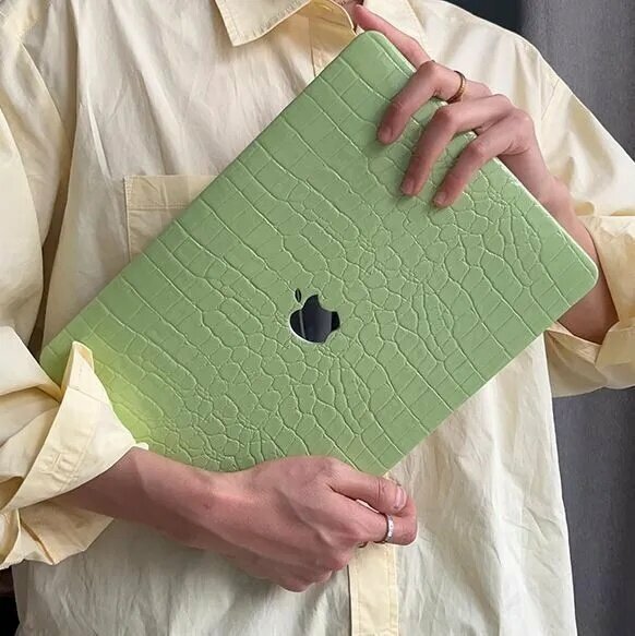 Жесткий кейс Macbook Чехол-накладка Case для Air 13,6" M2/M3/M4 (A2681 A3113 A3240) Крокодил