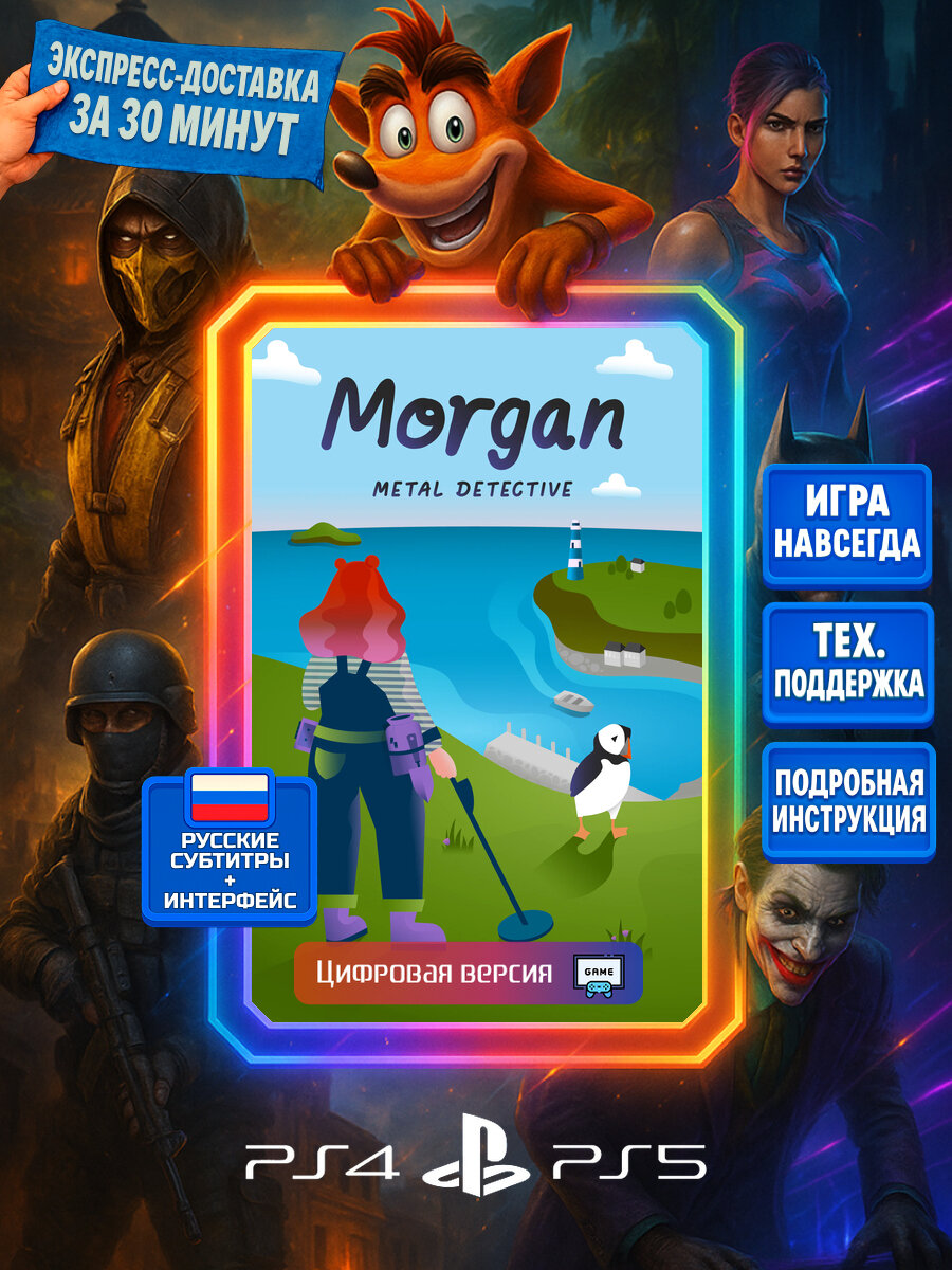 Morgan: Metal Detective PS4/PS5 | Моментальная доставка | Русские субтитры и интерфейс | Уникальные
