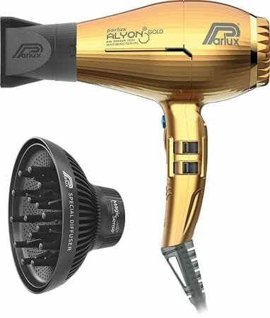 Фен для волос Parlux Alyon + Magic Sense Gold, золотой