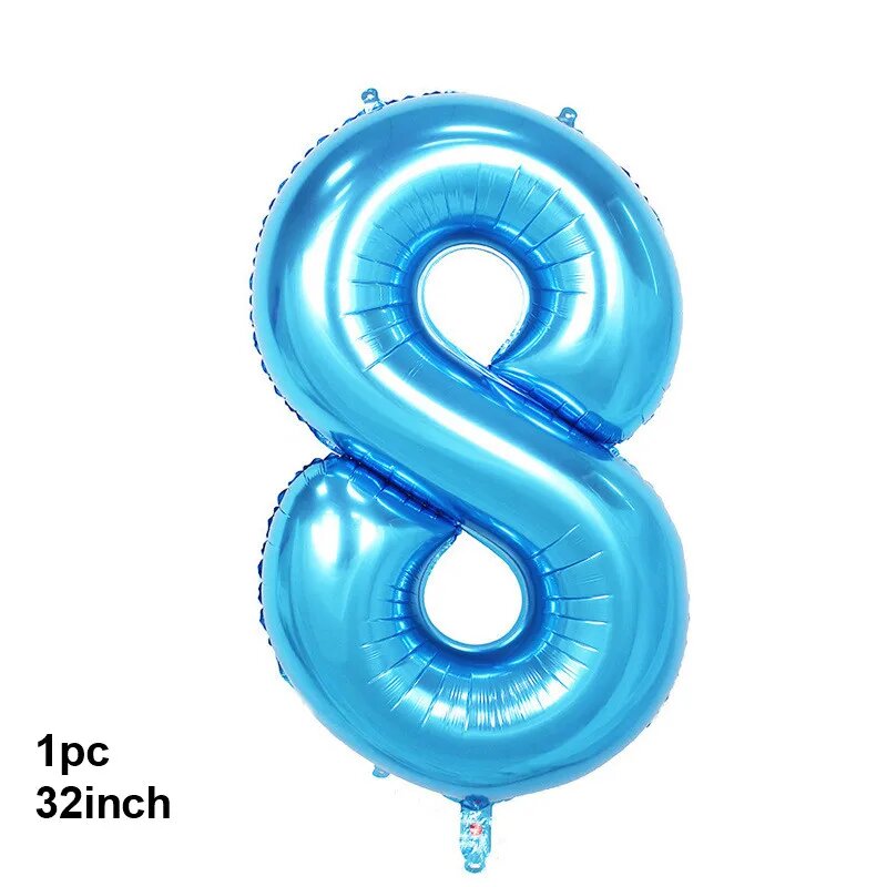 Латексный шар Майкла Джексона MINISO Синий, 1pcs 32inch Number