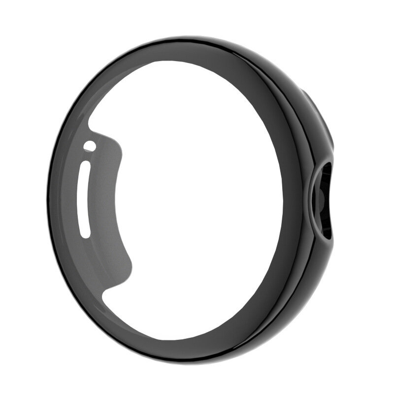 Чехол для умных часов Google Pixel Watch с полным покрытием из ТПУ и электрохромным покрытием - Черный для