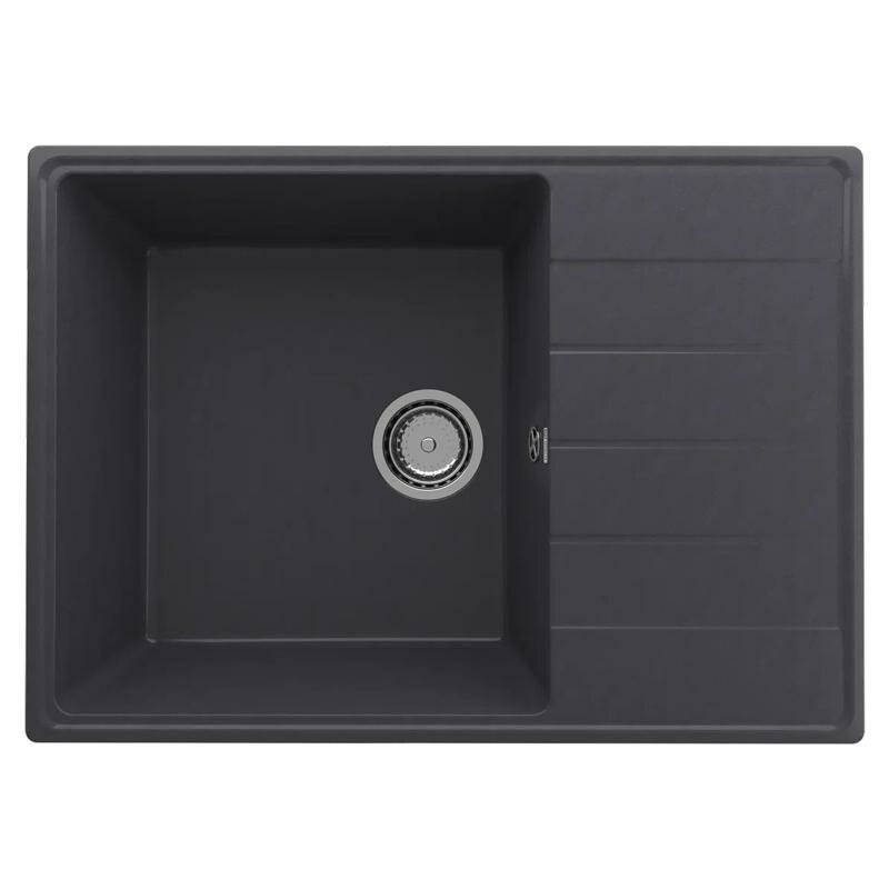 Мойка для кухни Ulgran 70х50 Prima 700-08 космос, 1 чаша, кварцевый композит