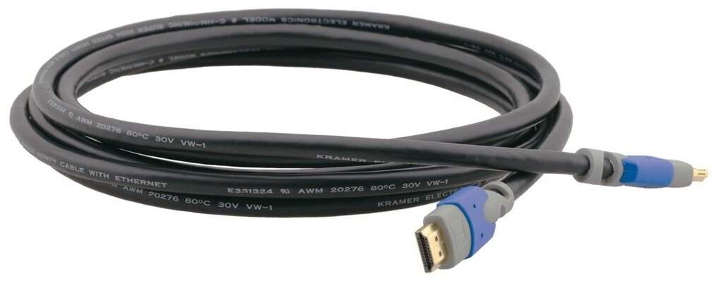Кабель Kramer C-HM/HM/PRO-3 HDMI (вилка-вилка) Ethernet 0.9м