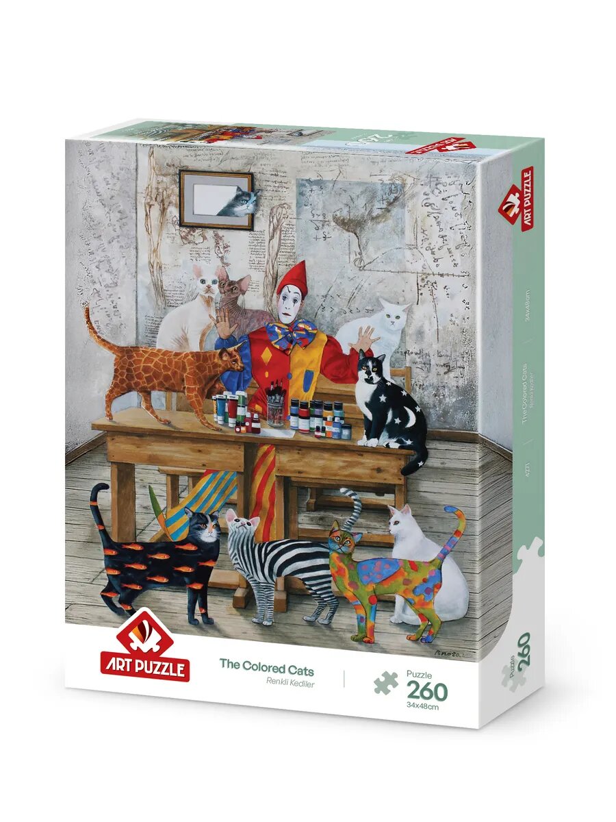 ART PUZZLE Разноцветные коты 260 дет.